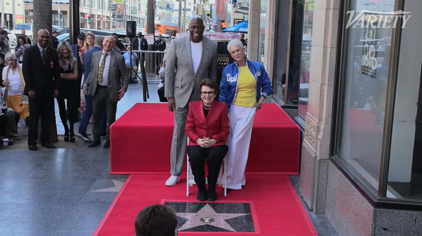 Stea pe Hollywood Walk of Fame din Los Angeles pentru Billie Jean King ...