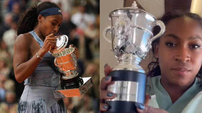 Coco Gauff a primit o replică a Cupei Suzanne Lenglen, după triumful de ...