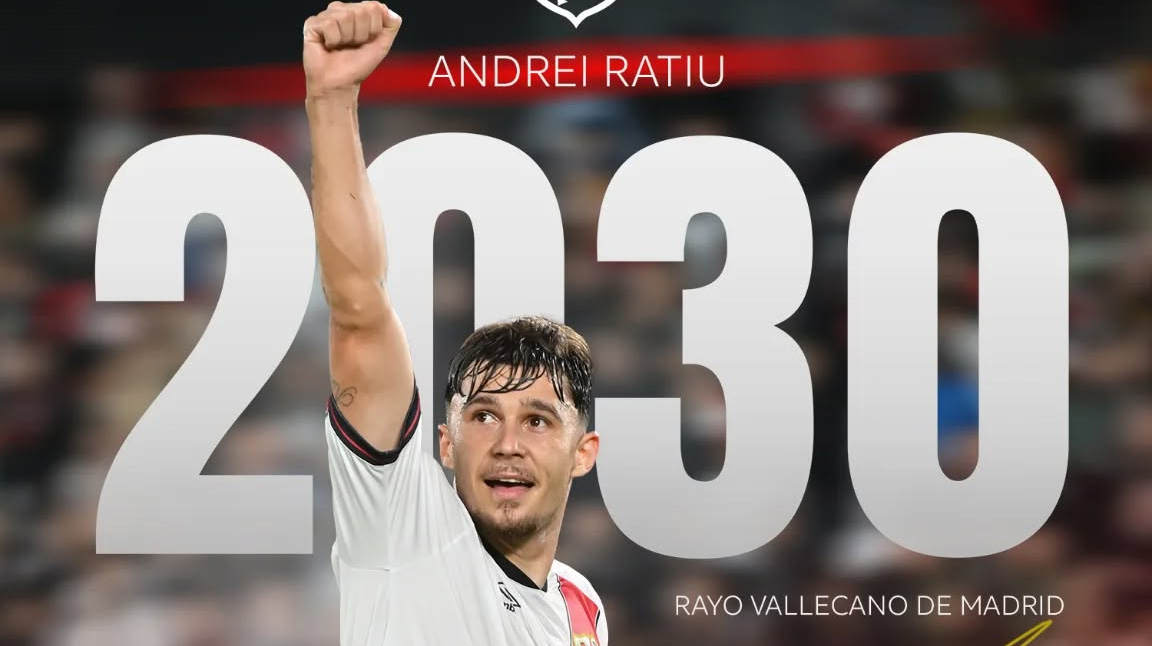 Andrei Rațiu și-a prelungit contractul cu Rayo Vallecano - Realitatea ...